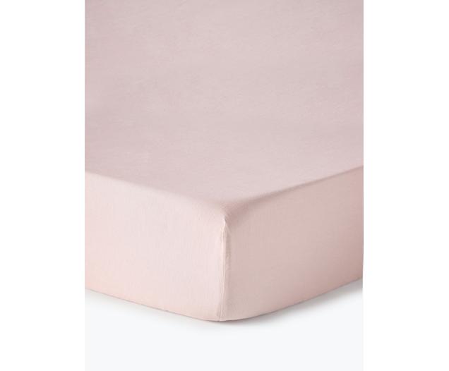 Topper-Spannbettlaken Airy, gewaschenes Leinen | Westwing