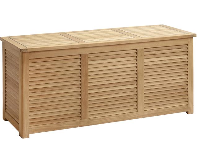 Coffre de rangement en bois de teck Storage | Westwing