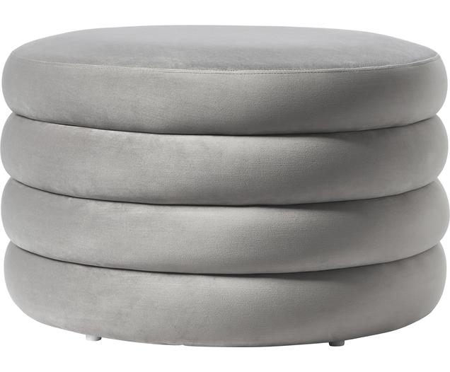 Puf grande de terciopelo Alto, con espacio de almacenamiento | Westwing