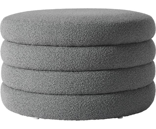 XL Bouclé-Hocker Alto mit Stauraum | Westwing