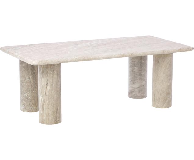 Marmor-Couchtisch Mabel, rechteckig