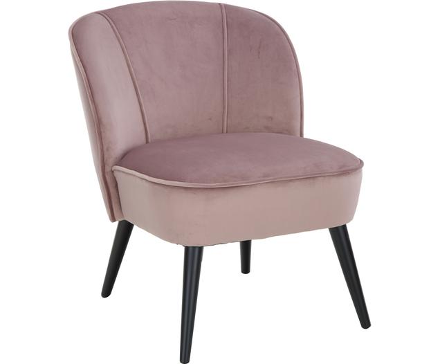 Samt-Cocktailsessel Lucky in Altrosa | Westwing