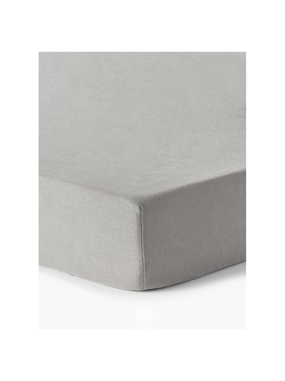 Lenzuolo con angoli topper in lino lavato Airy | Westwing