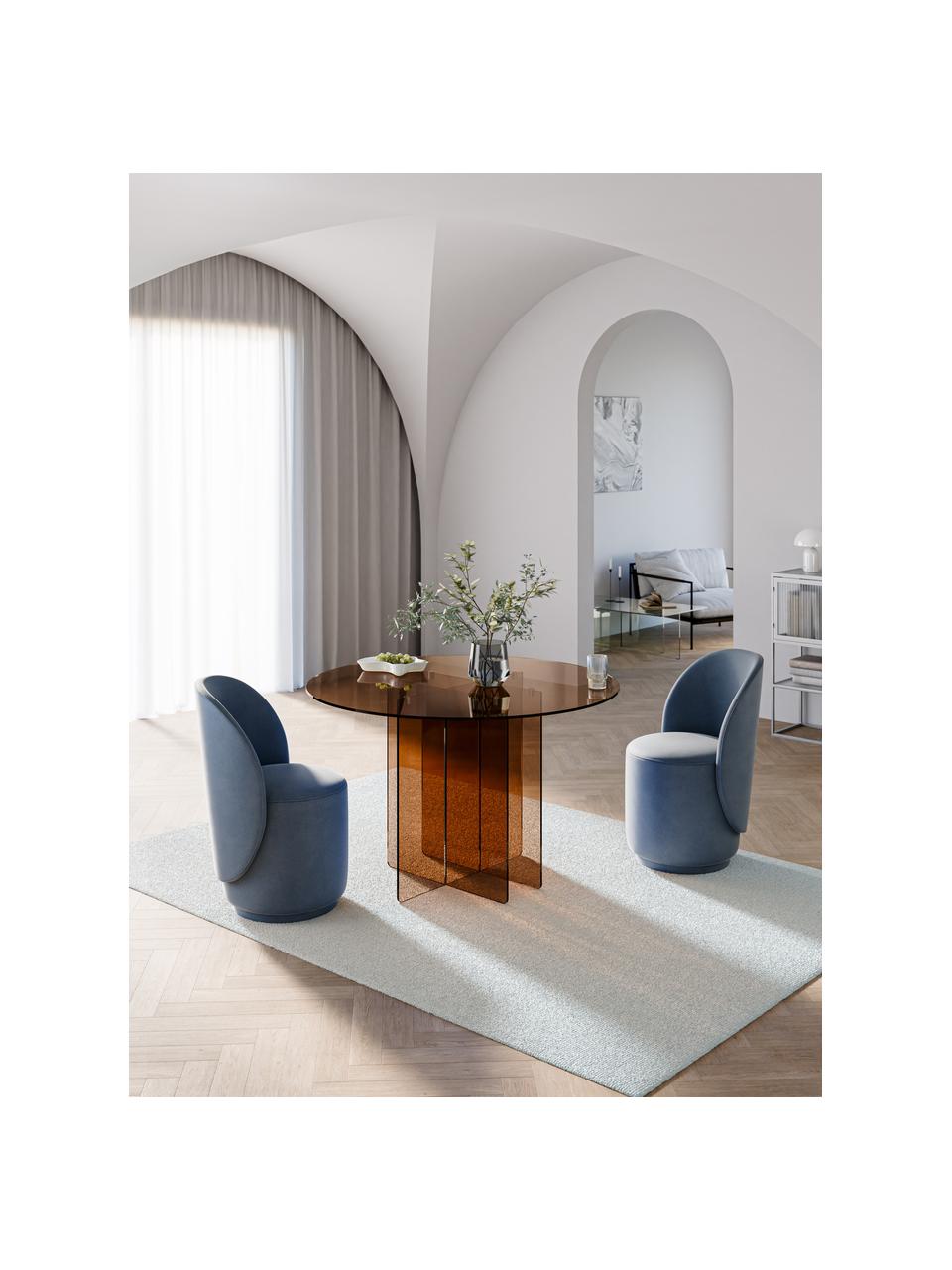 Table de salle à manger ronde en verre Anouk, Ø 120 cm | Westwing