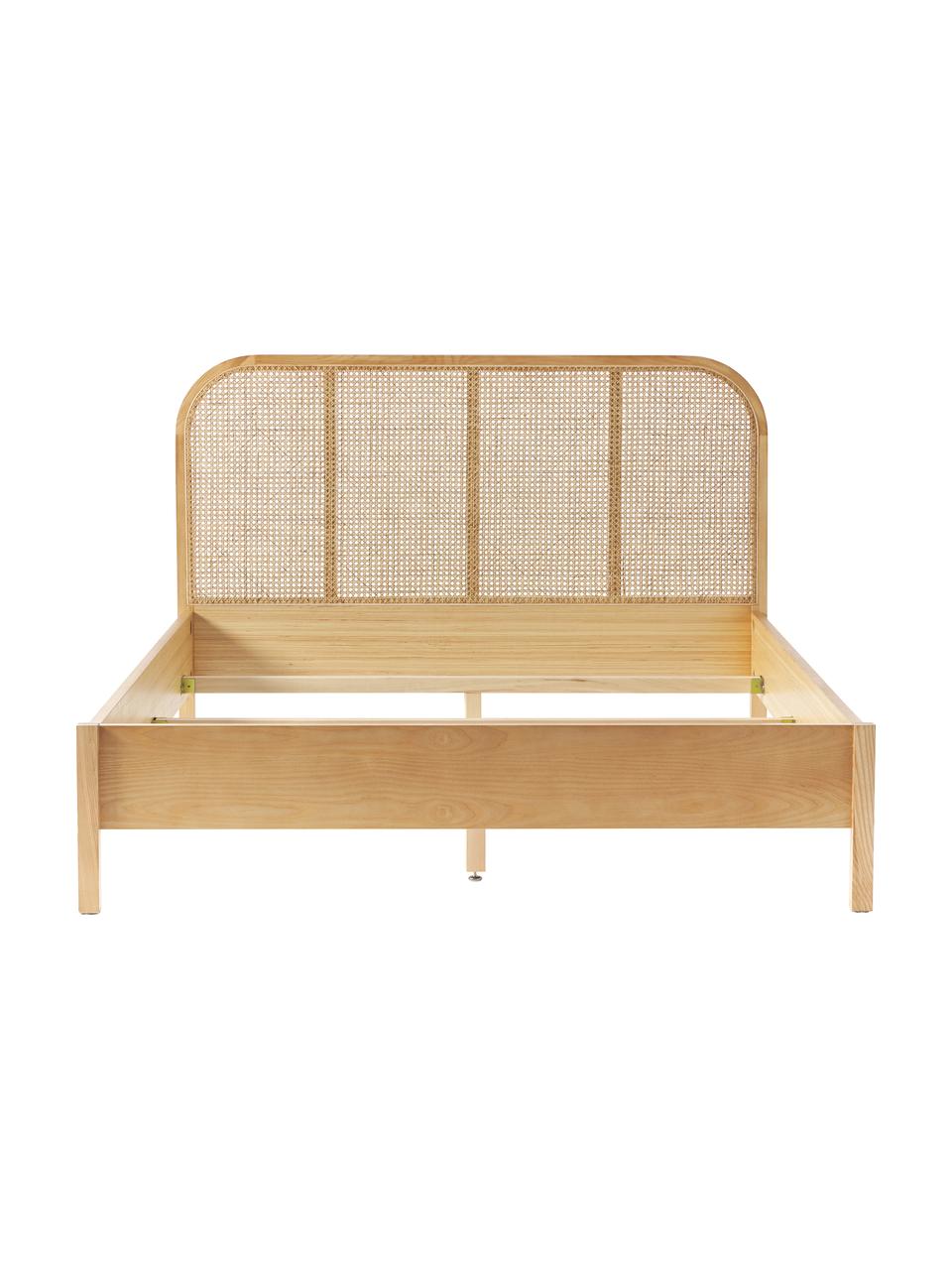 Lit en bois tête de lit en cannage Jones | Westwing