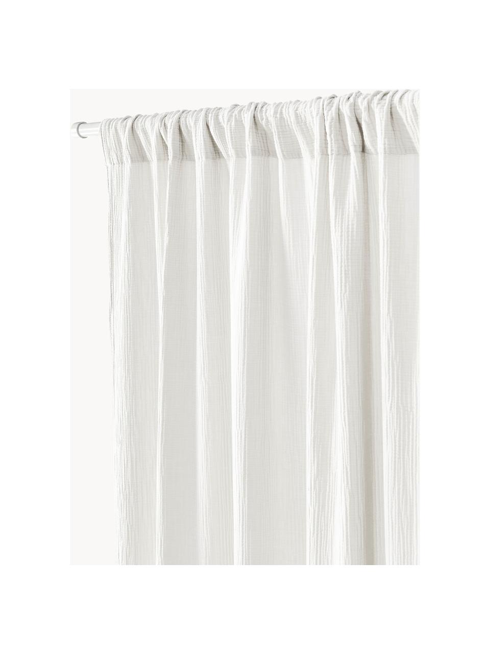 Halbtransparenter Musselin-Vorhang Malvina mit Tunnelsaum, 2 Stück ...