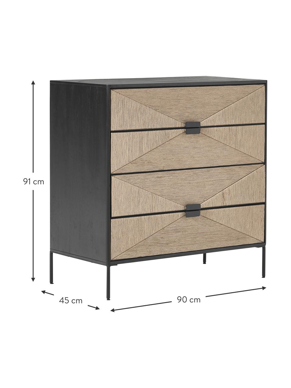 Kommode June mit Schubladen aus massivem Mangoholz | Westwing