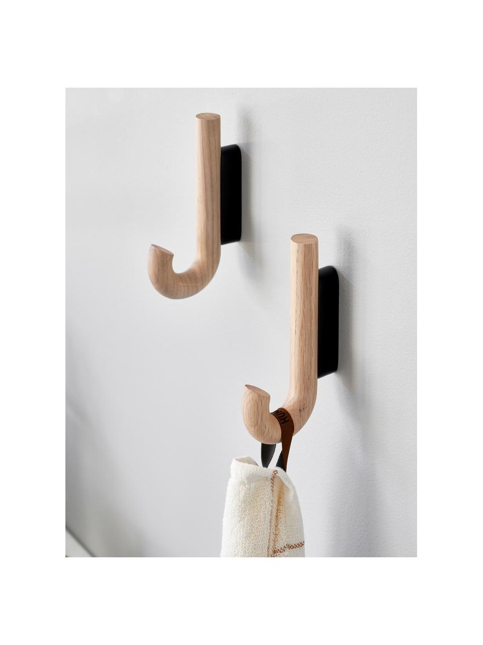 Eikenhouten wandhaak Umbrella, in verschillende formaten | Westwing