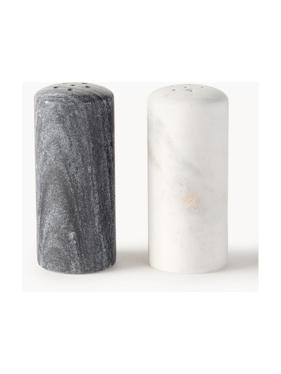 Zout- en peperstrooier Agata van marmer, set van 2 | Westwing